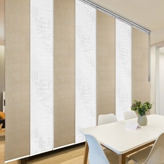 InStyleDesign 7-Panel Single Rail Panel Track Extendable 110"-153"W x ...