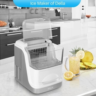 DELLA Ice Cube Electric Maker 33lbs per Day Storage Easy w/ Ice Scoop ...