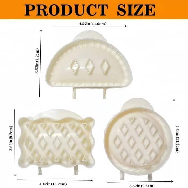 Hand Pie Molds Set - 3-Piece Mini Pie Maker with Crimp Design - Bed ...