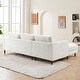 Diva Mid Century Modern Luxury French Boucle Sectional Couch in Cream ...