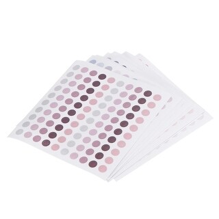 Color Sticker Round Label 4mm Self-Adhesive for Home Office 50 Sheet 10 ...