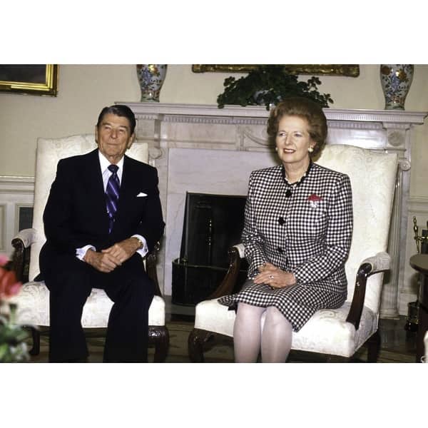 Ronald Reagan and Margaret Thatcher Photo Print - Bed Bath & Beyond ...