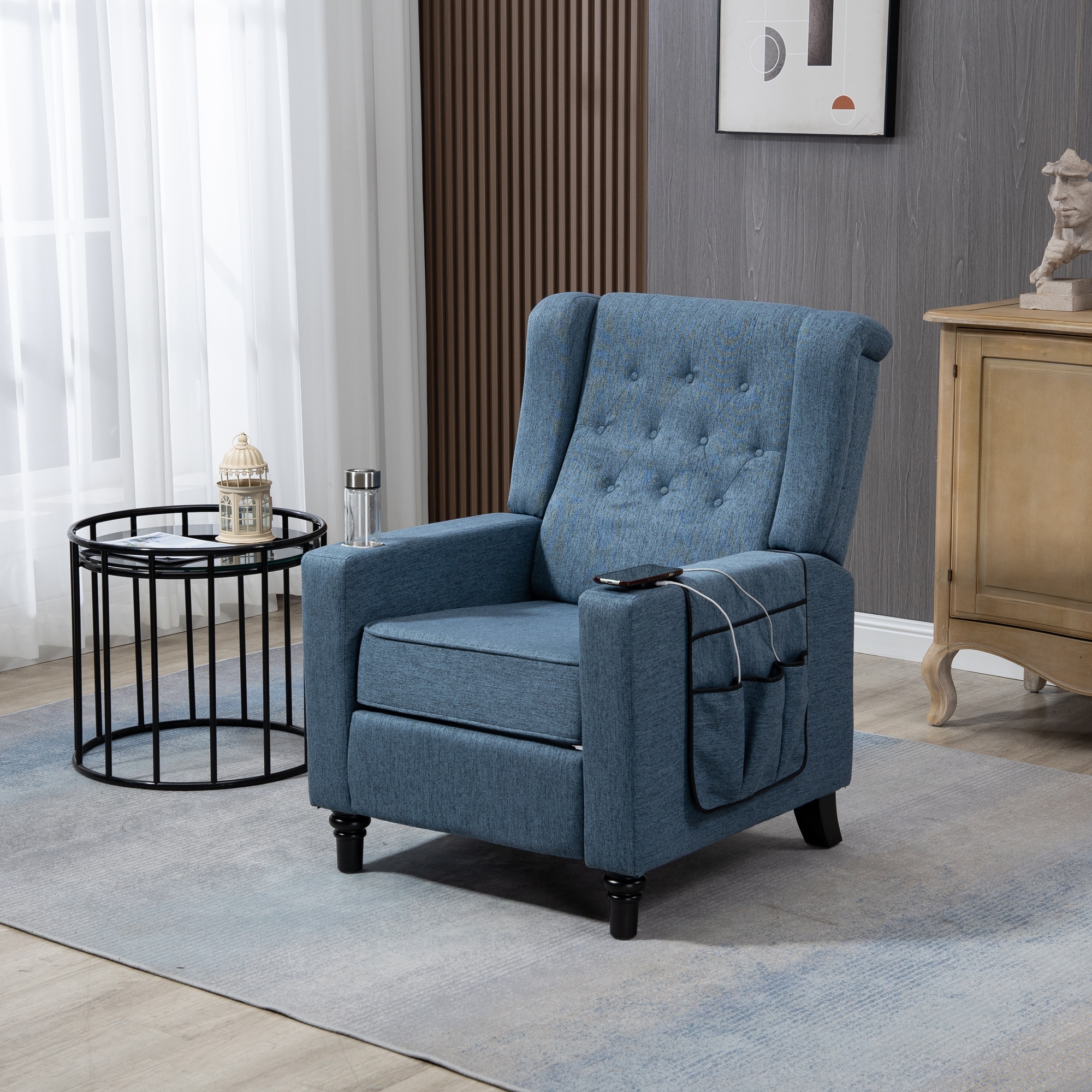 Tufted recliner chair store