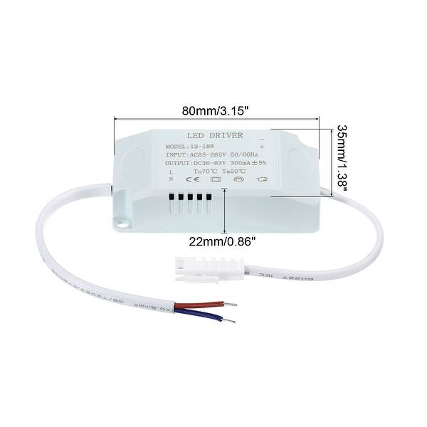 5pcs LED Driver AC 85-265V Output Male Connector Rectifier Transformer ...