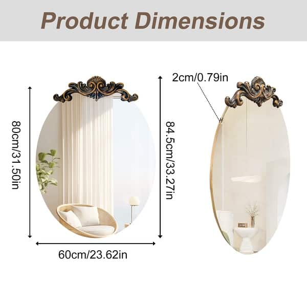 large oval baroque frame