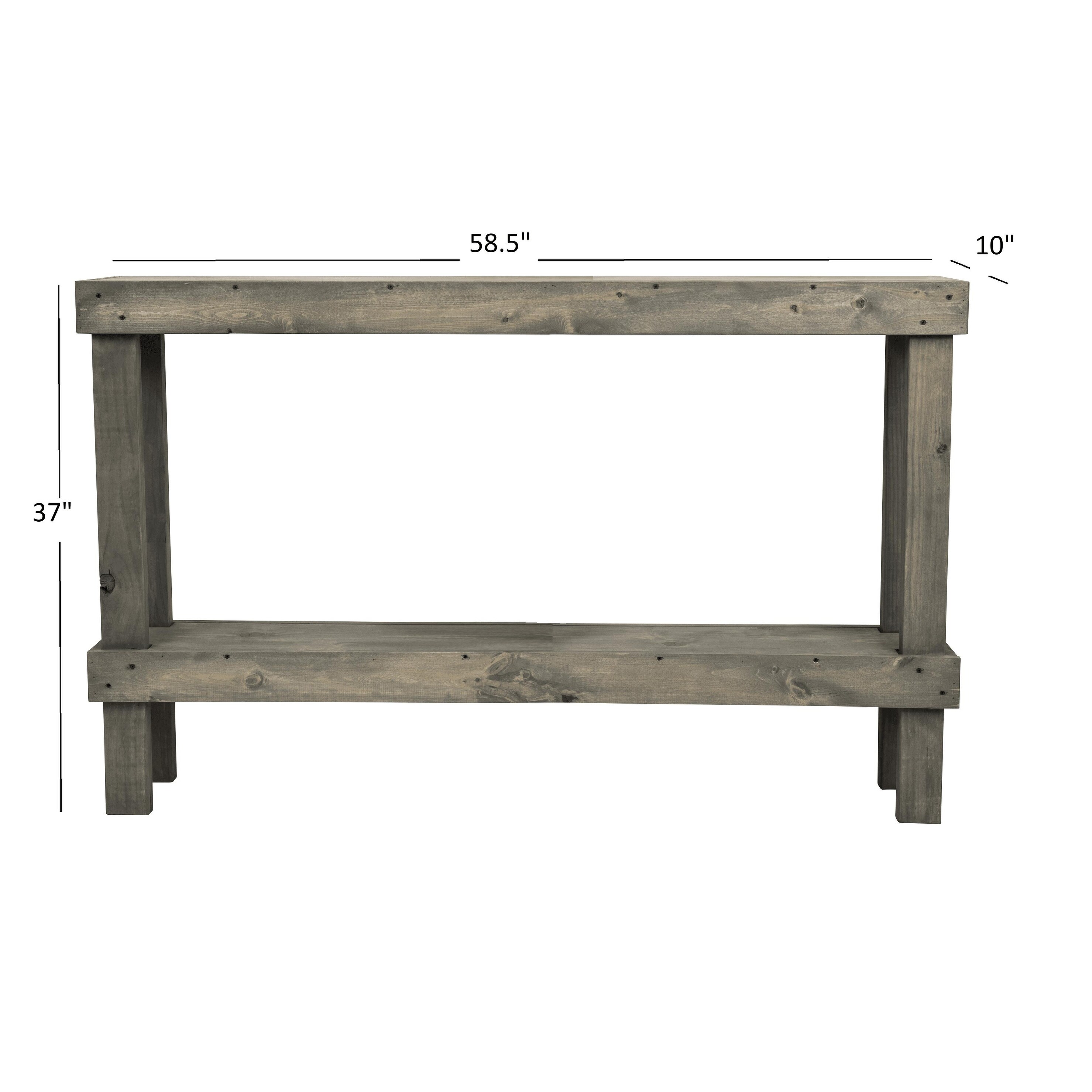 Rustic luxe large wooden sofa table store