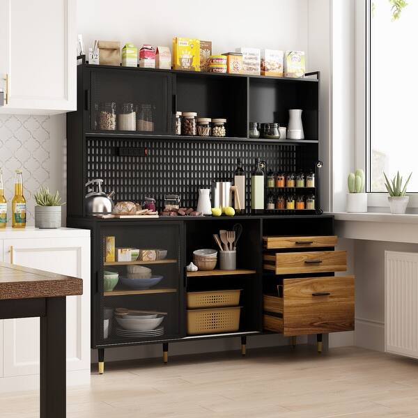 Sideboard Buffet Organizer Kitchen Pantry Storage Cabinet Garage - 32.8 ...