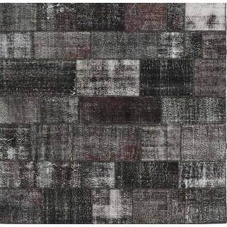 Ahgly Company Machine Washable Contemporary Charcoal Black Area Rugs ...