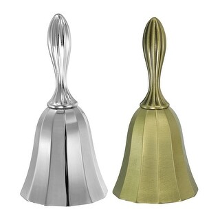 Hand Bell, 2pcs Dinner Bell Call Bell Vintage, Silver/Bronze - Bed Bath ...
