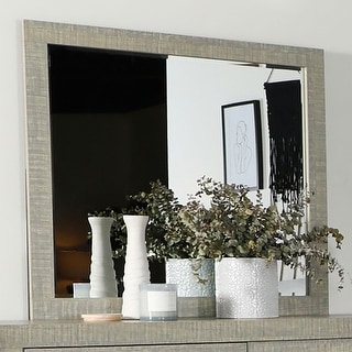 Coaster Furniture Channing Rough Sawn Grey Oak Rectangular Mirror ...