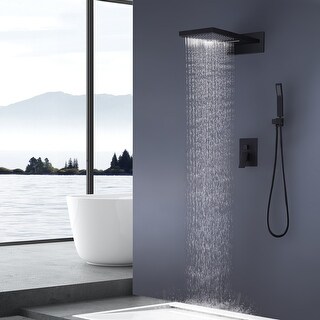 Square Waterfall Three Functions Bathroom Shower Set - Bed Bath ...