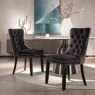 Velvet Upholstered Dining Chair - Bed Bath & Beyond - 37284592