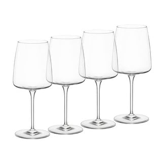 Bormioli Rocco Set of 4 Planeo Rosso Red Wine Glasses - 15.25 oz - Bed ...