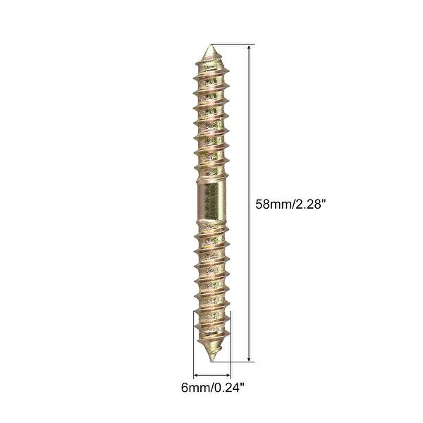 Hanger Bolts, 8pcs Double Ended Self-Tapping Thread Dowel Screws - Bed ...