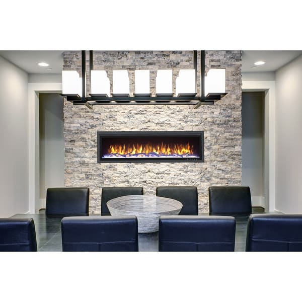 Huntington Fireplaces Sparkling Series 65-Inch Built in / Wall Mounted ...