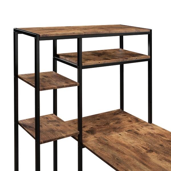 Modern Large Full-Size Workstation Home Office Computer Desk with ...