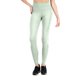 ID Ideology Women's Compression Pocket Full Length Leggings Green Size ...