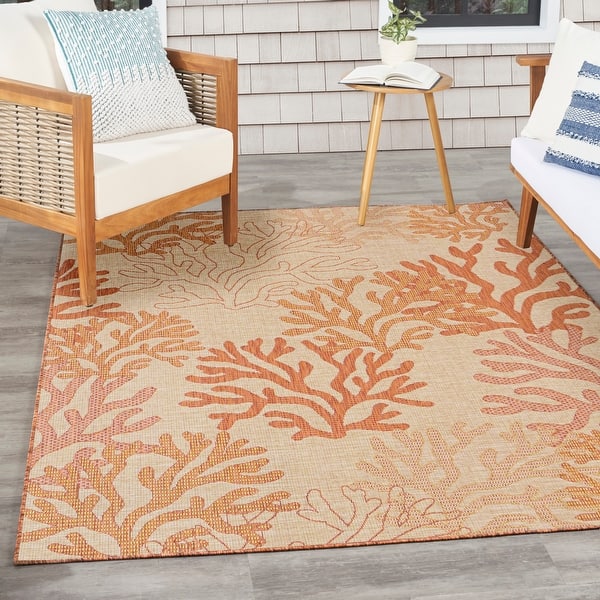 Nourison Garden Oasis Indoor/Outdoor Nature Area Rug. - Bed Bath ...