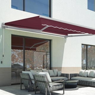 MCombo Patio Awning 10x8 Feet Sunshade Canopy for Manual Retractable Awnings - Bed Bath & Beyond ...