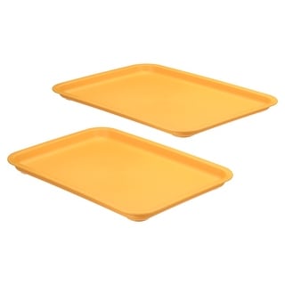 12x9" Fast Food Tray, 2 Pack Plastic Reusable Multi-Purpose Serving ...