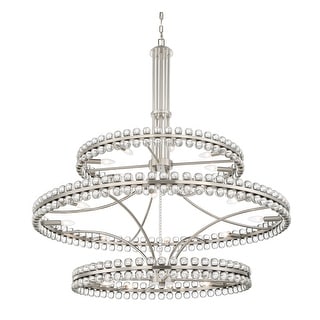 Crystorama Lighting Group CLO-8000 Clover 24 Light 48" Wide Ring - Bed ...