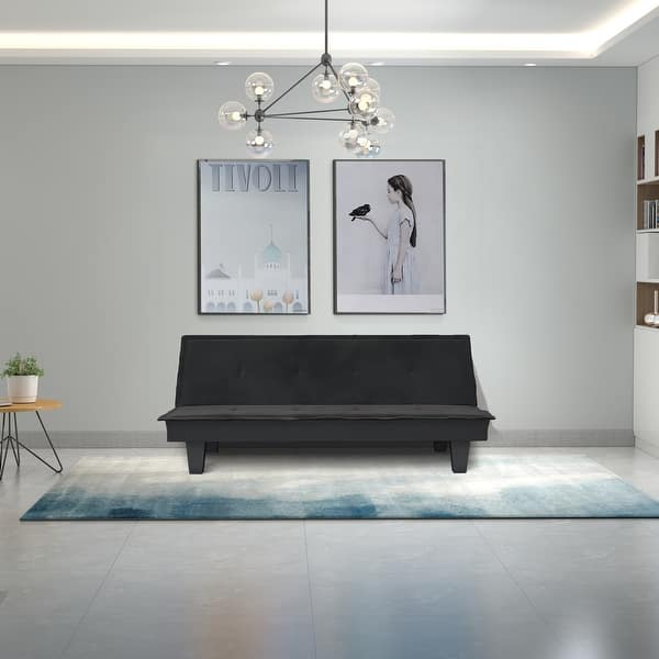 WANSE 65" Convertible Sofa Bed, Sleeper Loveseat with Plastic Legs ...