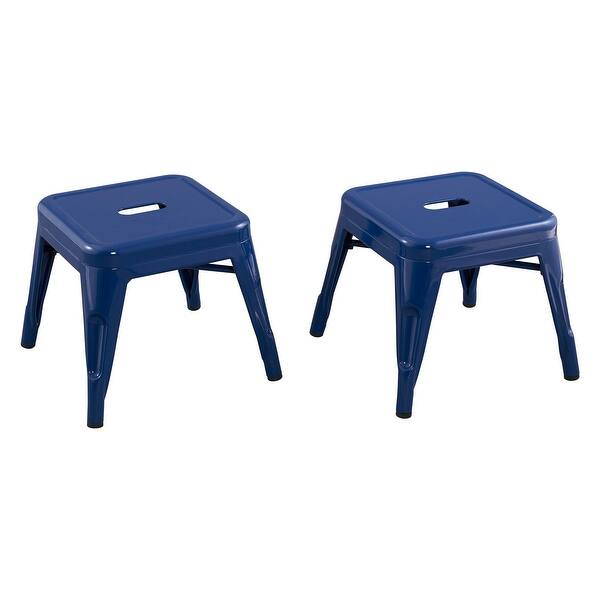 Kids Navy Metal Stools Set of 2 - Bed Bath & Beyond - 36189576