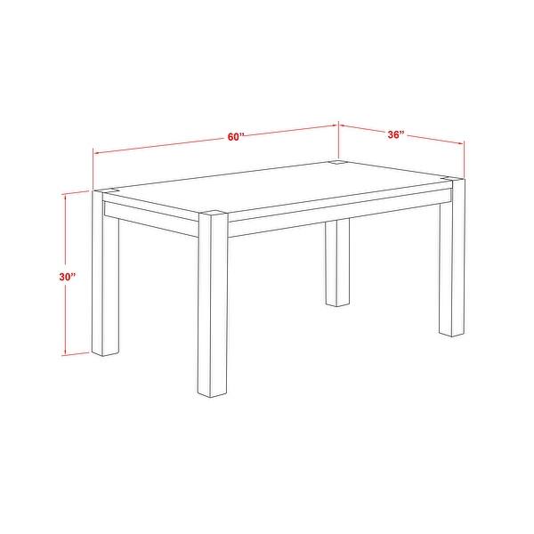 East West Furniture Celina Dining Room Table - Rectangle Rustic ...