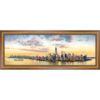 24x8 Traditional Walnut Complete Wood Picture Frame with UV Acrylic ...