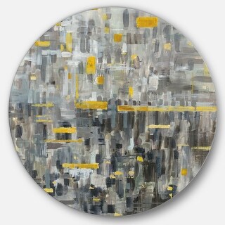 Designart 'Glam Gold Reflection' Glam Metal Circle Wall Art - Bed Bath ...