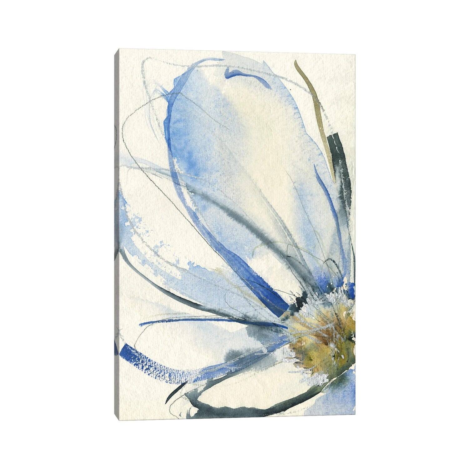 iCanvas "Cobalt & Paynes Petals I" by Jennifer Goldberger Canvas Print ...