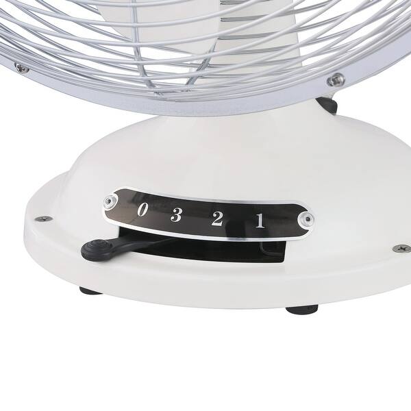 12'' Retro 3-Speed Metal Table Fan - Bed Bath & Beyond - 37562891