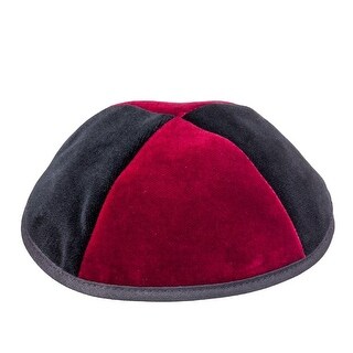 4 Part Black & Red Yarmulke With Rim - On Sale - Bed Bath & Beyond ...