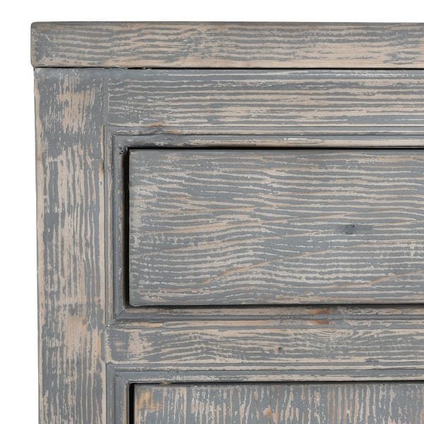 Amherst 3-Drawer 6-Door Antique Blue Sideboard Buffet by Kosas Home ...