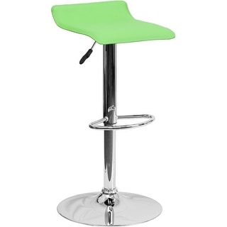 Estella Green Vinyl Adj Bar/Counter Stool - Bed Bath & Beyond - 16826724