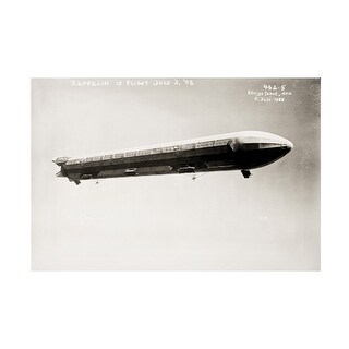 Print Collection 'Zeppelin Airship in Flight II' Canvas Art - Bed Bath ...