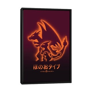 iCanvas "Mega Fire" by Victor Vercesi Framed Canvas Print - Bed Bath ...