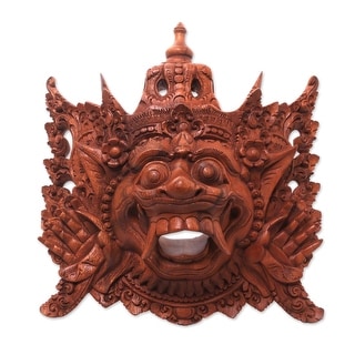 NOVICA Handmade Rahwana Wood Mask (Indonesia) - Bed Bath & Beyond ...