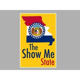 Missouri - The Show Me State State Map/Flag Posters Matte Poster 24x16 ...