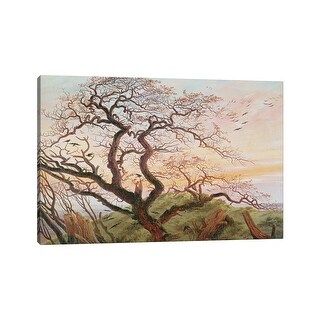 iCanvas "The Tree of Crows, 1822 " by Caspar David Friedrich Canvas ...