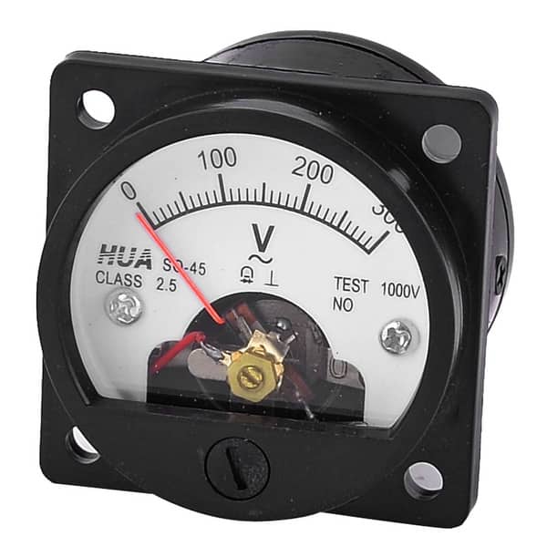 Class 2.5 AC 0-300VAC Screw Mounted Voltage Panel Meter Voltmeter SO-45 ...
