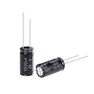 1000uF 25V Capacitor, Aluminum Electrolytic Capacitors 105C High Temp ...