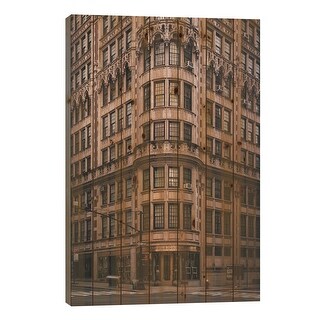 Fred Leighton Building Print On Wood by Jon Bilous - Multi-Color - Bed ...