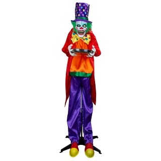 Holidayana Halloween Animatronics Animated Clown with Candy Dish Prop ...