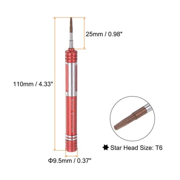 Precision Screwdriver T6 Torx Magnetic Head Manual Pen Shape Screw Driver - Orange - Bed Bath ...