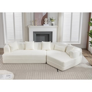 Modular Sofa, Free Combination, Round Fiber Fabric, Anti-Wrinkle Fabric ...