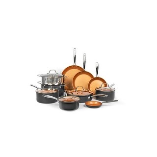Gotham Steel Pro Nonstick Pots and Pans 14 Pc Cookware Set - Bed Bath ...