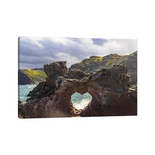iCanvas "Heart-shaped opening near Nakalele Blowhole, northern tip of ...