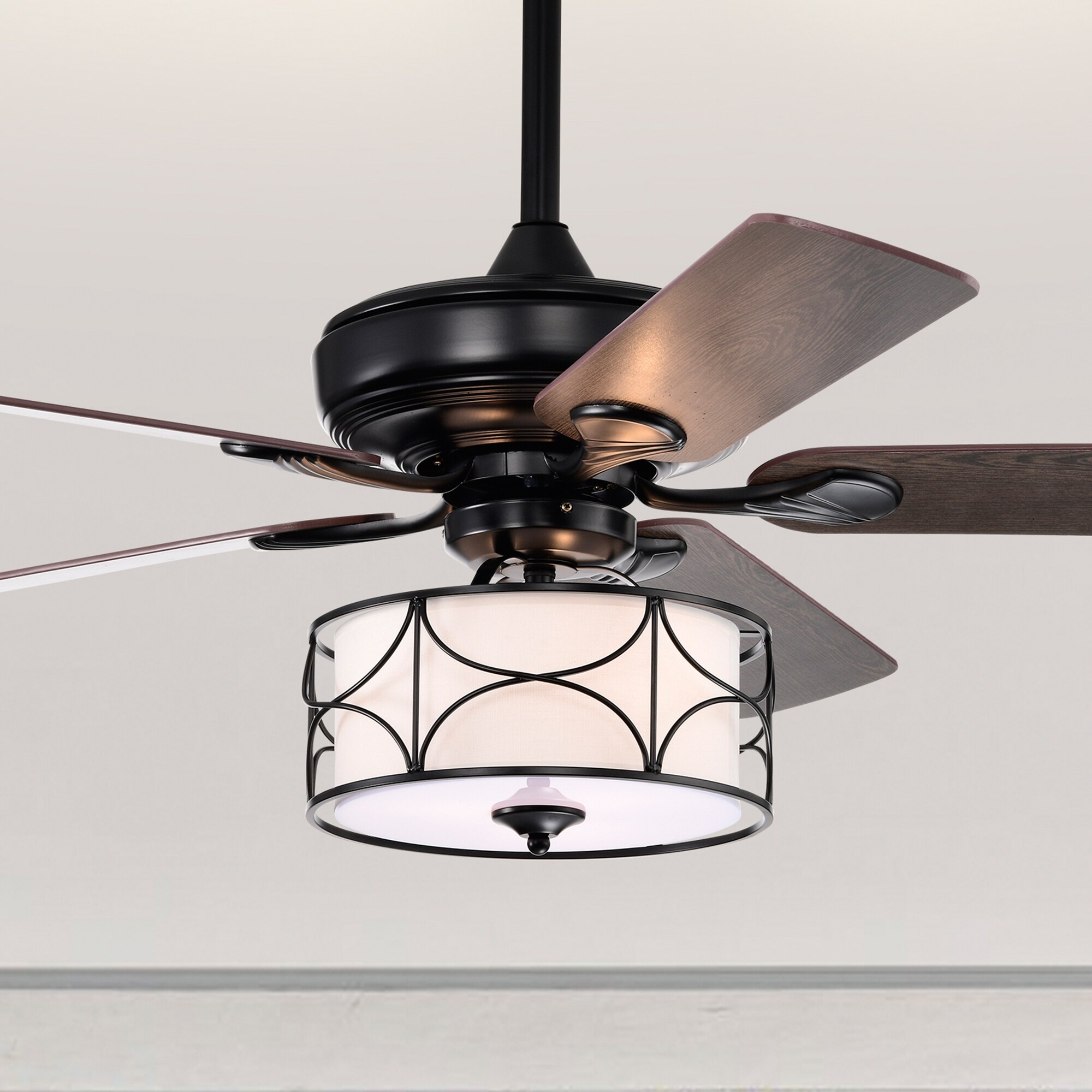 E26 Base Fan Generic 16" Socket Ceiling Fan With Light - Remote Control ...