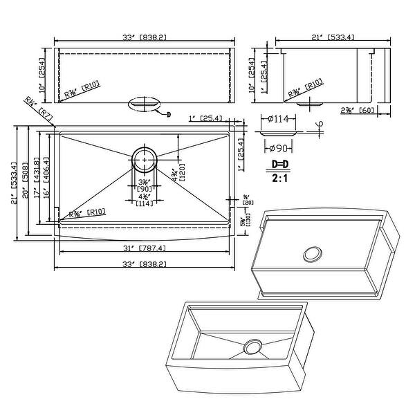 Farmhouse Apron Workstation Kitchen Sink with Accessory Kit - Bed Bath ...